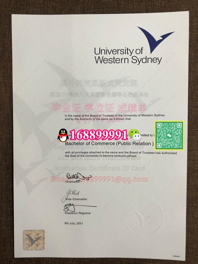 University of Western Sydney degree offer diploma Transcript | PDF