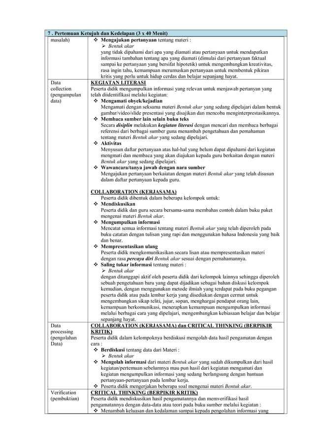 RENCANA PELAKSANAAN PEMBELAJARAN MATEMATIKA | PDF