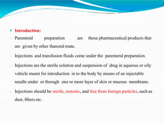 9. sterile Dosage Forms (1).pptx Pharmaceutics II ER 1991 | PPTX