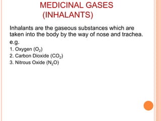 Medicinal Gases- Introduction and Classification | PPT