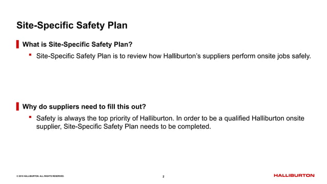 9.Site-Specific Safety Plan for any new site.pptx