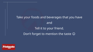 EFK2 TASTE. ENGLISH LESSON ABOUT TASTES AND FLAVOUR | PPTX