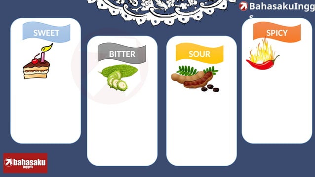 EFK2 TASTE. ENGLISH LESSON ABOUT TASTES AND FLAVOUR | PPT