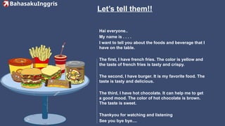 EFK2 TASTE. ENGLISH LESSON ABOUT TASTES AND FLAVOUR | PPTX