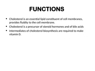 9. CHOLESTEROL biochemistry of biomolecules lipids cholesterol.ppt