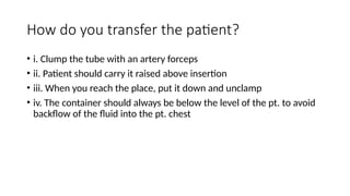 Bottles for ICD: Learn Intercostal Drainage | PPTX