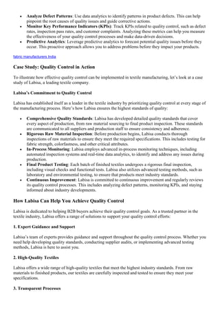 How to Ensure Quality Control in Textile Manufacturing A Comprehensive ...