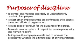maintainence of discipline for nursing administration ppt | PPTX