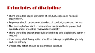 maintainence of discipline for nursing administration ppt | PPTX