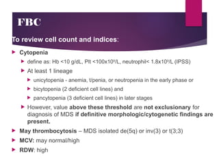 Diagnosis of Myelodysplastic Syndrome.ppt