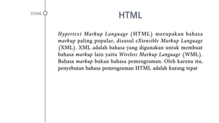 Dasar Pemrograman Web dengan HTML dan CSS | PPT