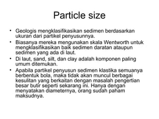 Materi Kuliah Sedimentasi MK Oseanografi | PPT