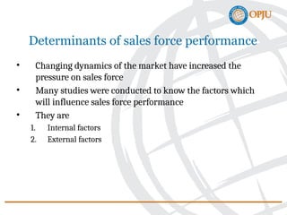 Evaluating Sales Force Performances.pptx | Sales | Business