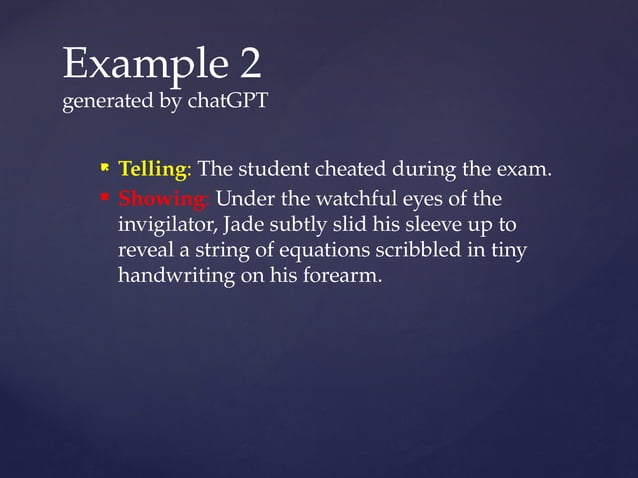 9.23 Showing vs. Telling.pptx Intro to writing | PPT | Free Download