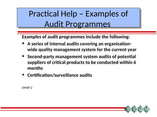 Managing an Audit Programme for ISO 9001 | PPT