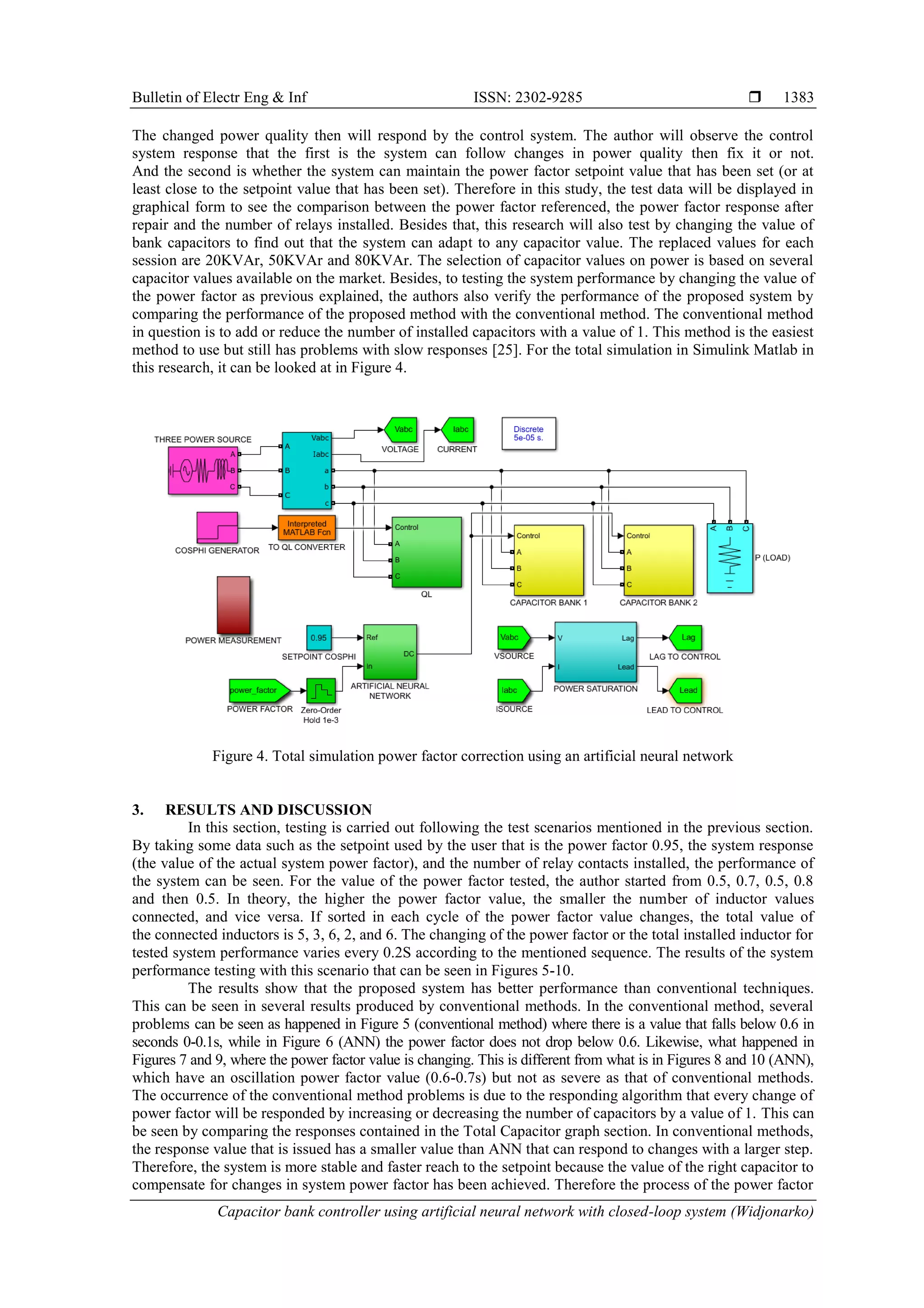 Capacitor Bank Controller Using Artificial Neural Network With Closed Loop System Pdf