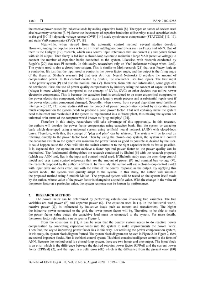 Capacitor bank controller using artificial neural network with closed-loop system | PDF