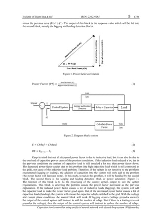 Capacitor bank controller using artificial neural network with closed-loop system | PDF