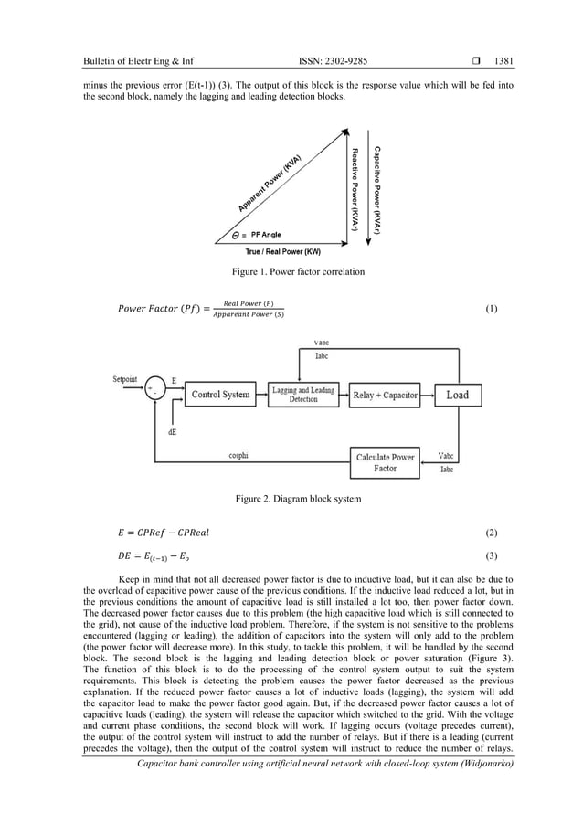 Capacitor bank controller using artificial neural network with closed-loop system | PDF