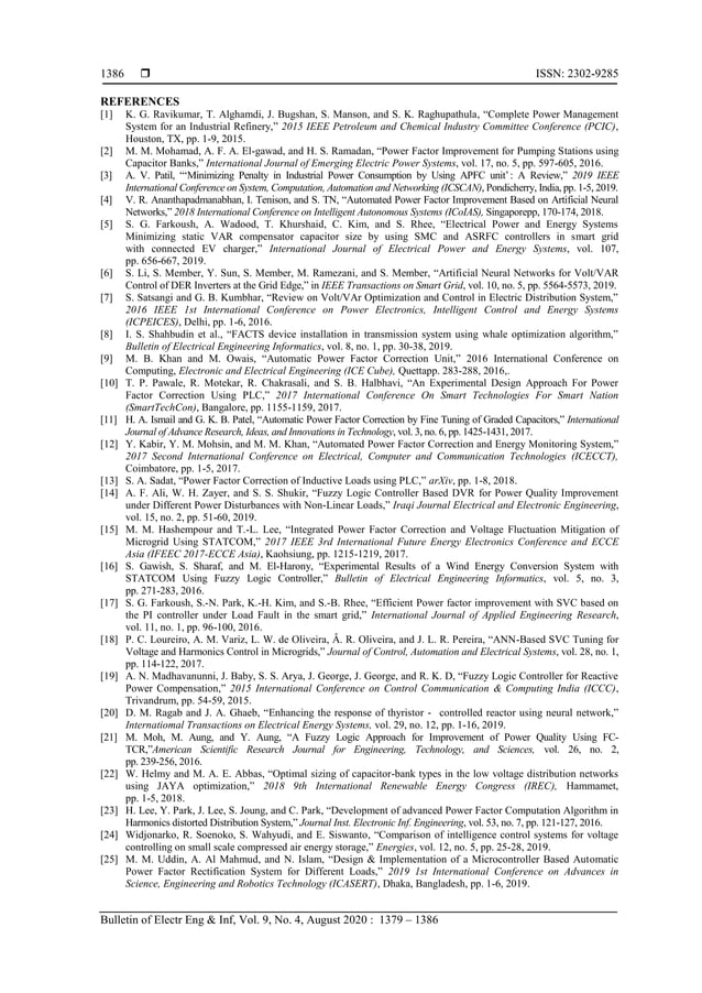 Capacitor bank controller using artificial neural network with closed-loop system | PDF