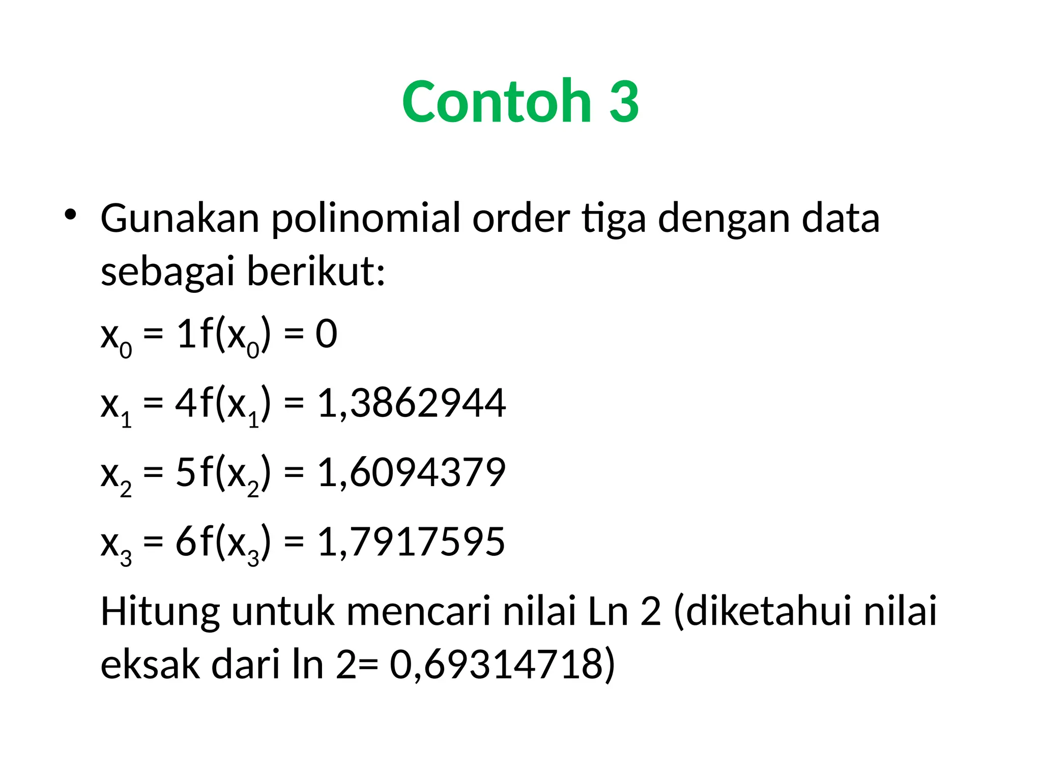 Materi Interpolasi MEtode Numerik UNntk Mahsiswa Teknik Elektro | PPTX