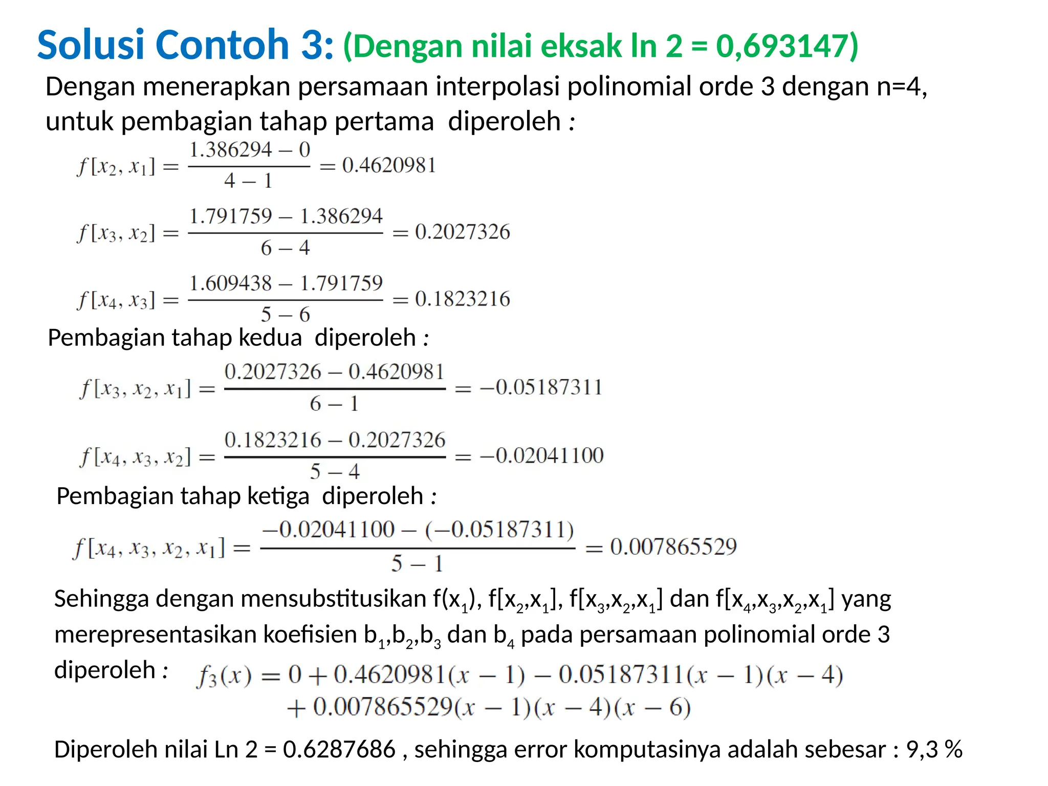 Materi Interpolasi MEtode Numerik UNntk Mahsiswa Teknik Elektro | PPTX