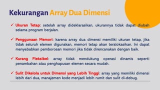 Dasar-Dasar Pemrograman - 9 Array & Struct | PPT