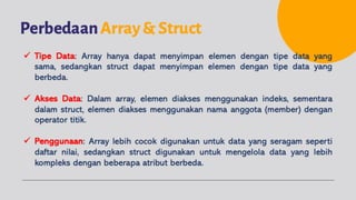 Dasar-Dasar Pemrograman - 9 Array & Struct | PPT