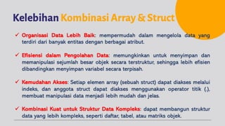 Dasar-Dasar Pemrograman - 9 Array & Struct | PPT