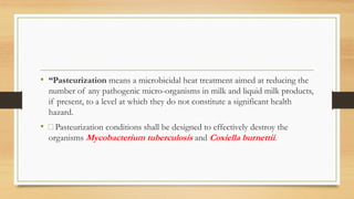 9.Pasteurization of milk and heat preservation | PDF