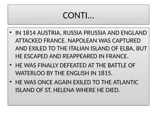 Modern history slides 9. NAPOLEAN BONAPARTE 1769-1821 (1).pptx