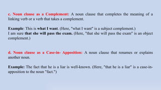 The Clauses and Phrases : Grammar | PPT