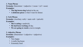 The Clauses and Phrases : Grammar | PPT