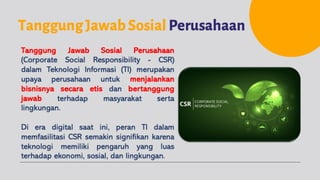 Etika Profesi TI - 9 Etika Dalam Organisasi Berbasis TI | PDF