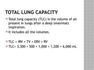 9. LUNG VOLUME AND CAPACITY.pptx LUNG VOLUME AND CAPACITY.pptx