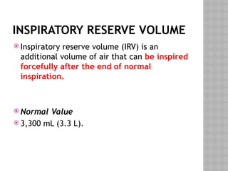 9. LUNG VOLUME AND CAPACITY.pptx LUNG VOLUME AND CAPACITY.pptx