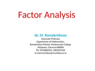 9. Factor Analysis_JASP.pptx.................................. | PPTX