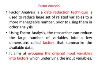 9. Factor Analysis_JASP.pptx.................................. | PPTX