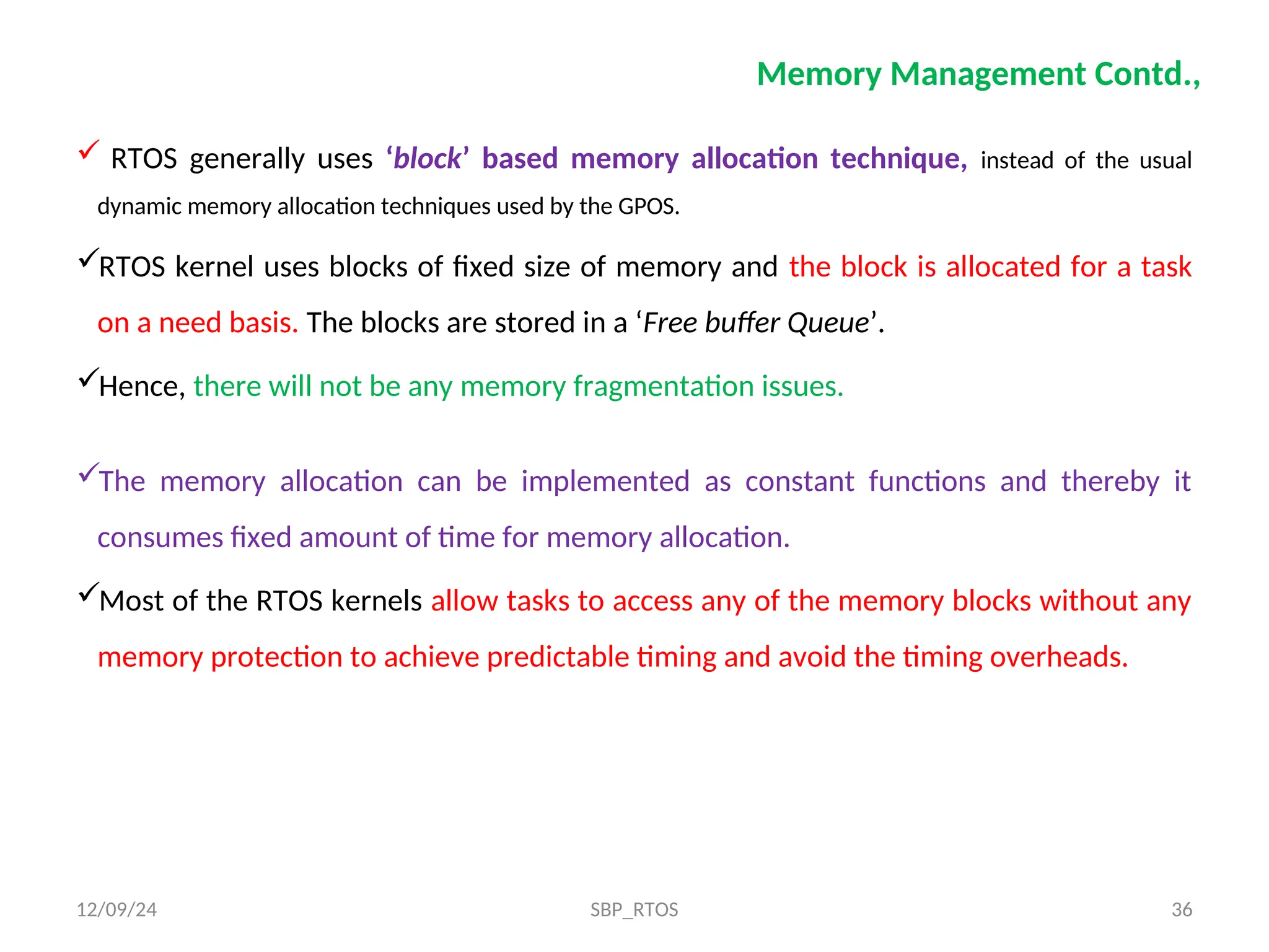 RTOS Based ESD . | PPT