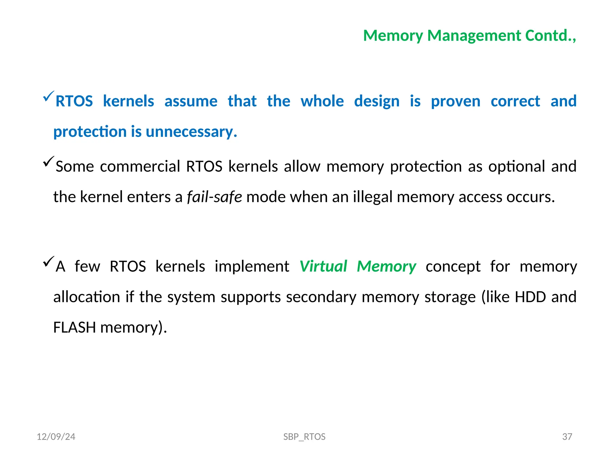 RTOS Based ESD . | PPT