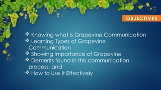 grapevine communication for business communication | PPT