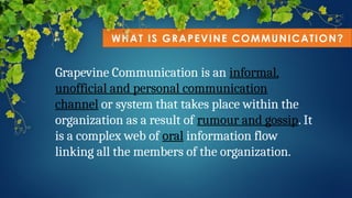 grapevine communication for business communication | PPT