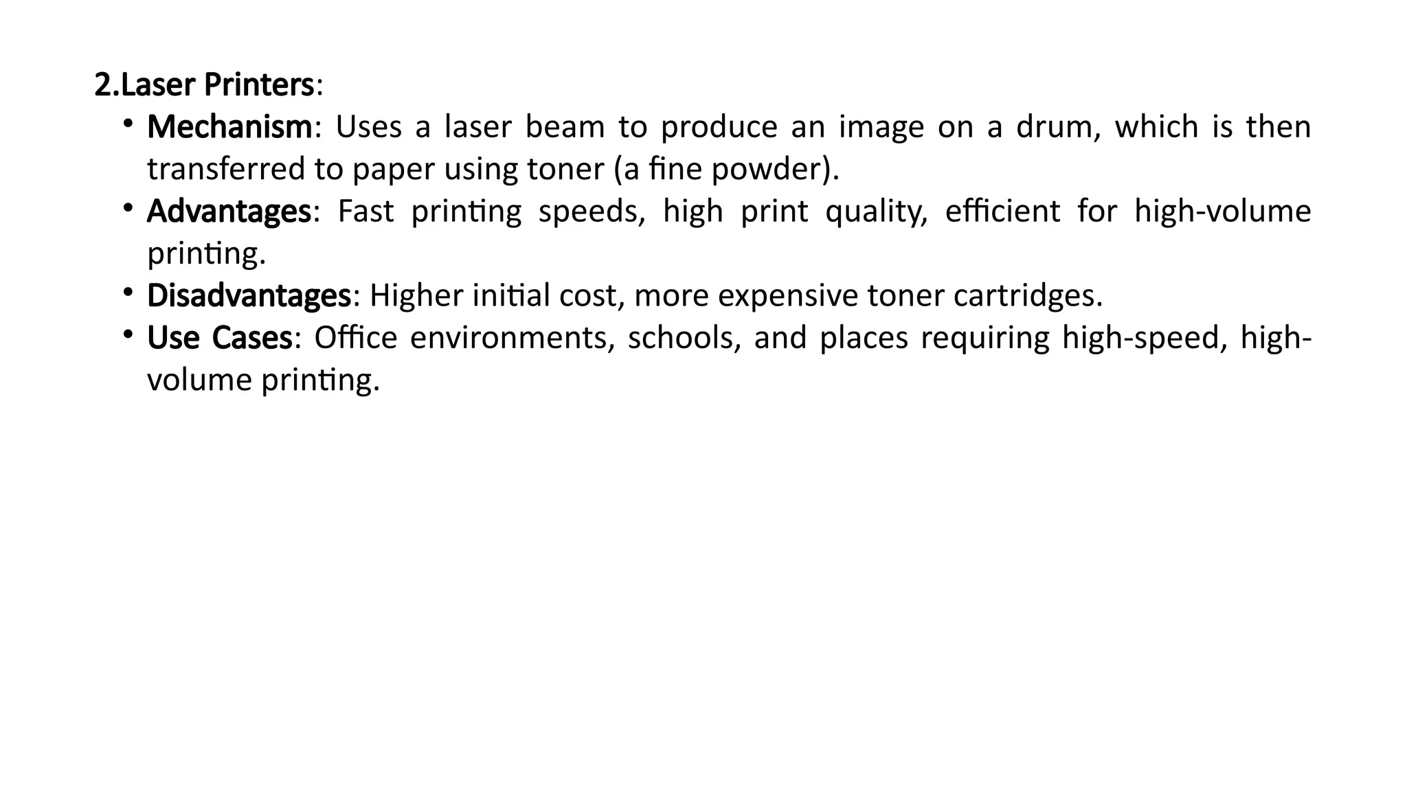 Existence of different types of printers | PPTX