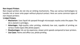 Existence of different types of printers | PPT