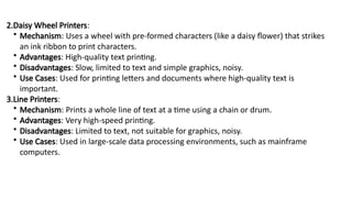 Existence of different types of printers | PPTX