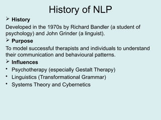 Neuro linguistic programming techniques and methodology | PPT