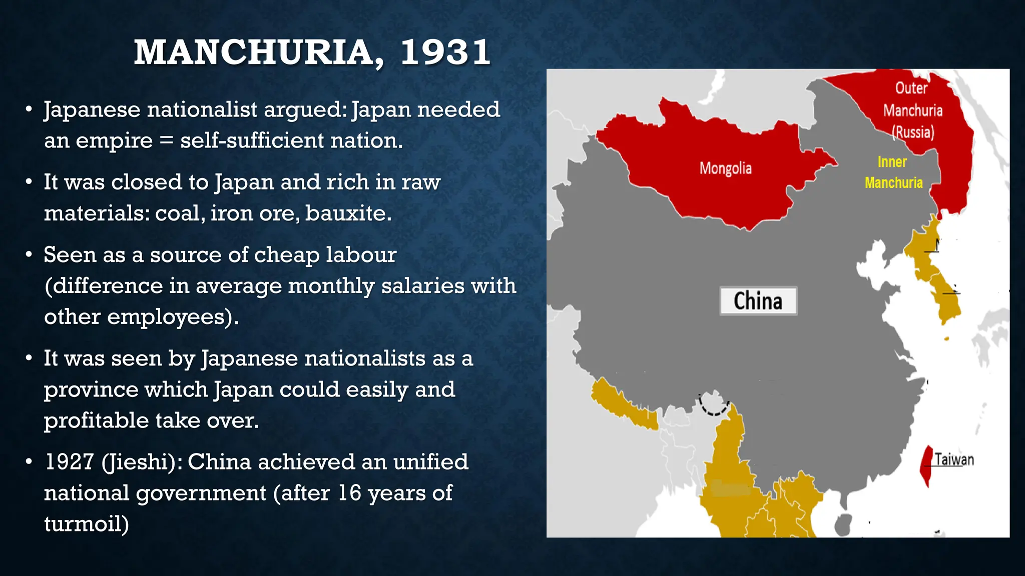 9. MANCHURIA 1931.pdfhistoryclassslides. | PPT