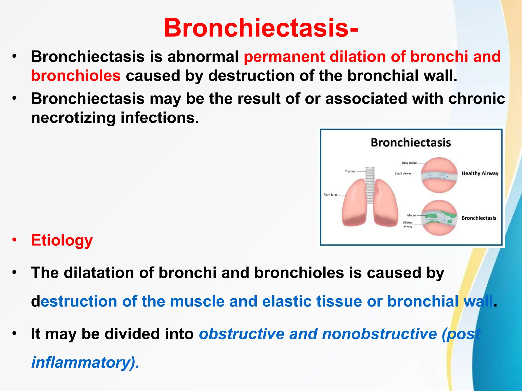 9. Respirtatory System Disease conditions of various systems ...