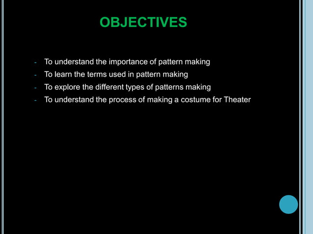 Theatre-Costume-Design_INTRO_PATTERN_MAKING | PPT