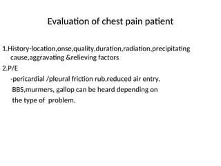 9. Chest Pain and AMI.ppt main night mare | PPT